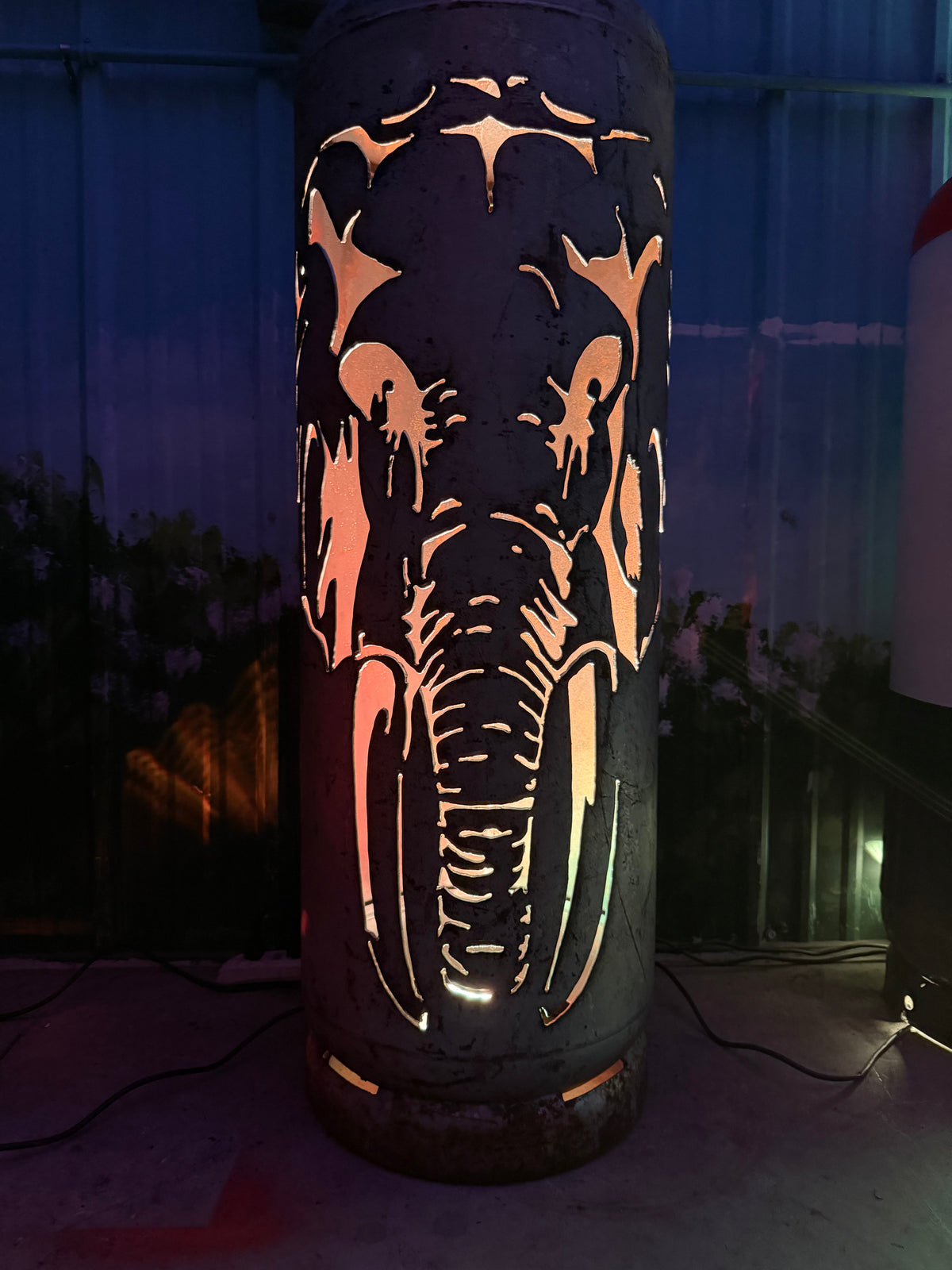 100lb Upcycled Patio Lantern, Elephant Lynette – TheeUpCycler